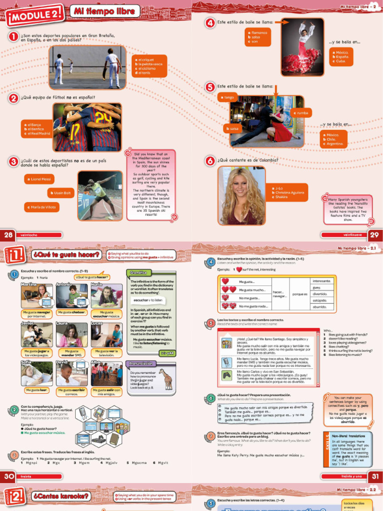¡Viva 1 Pupil Book Module 2 | PDF