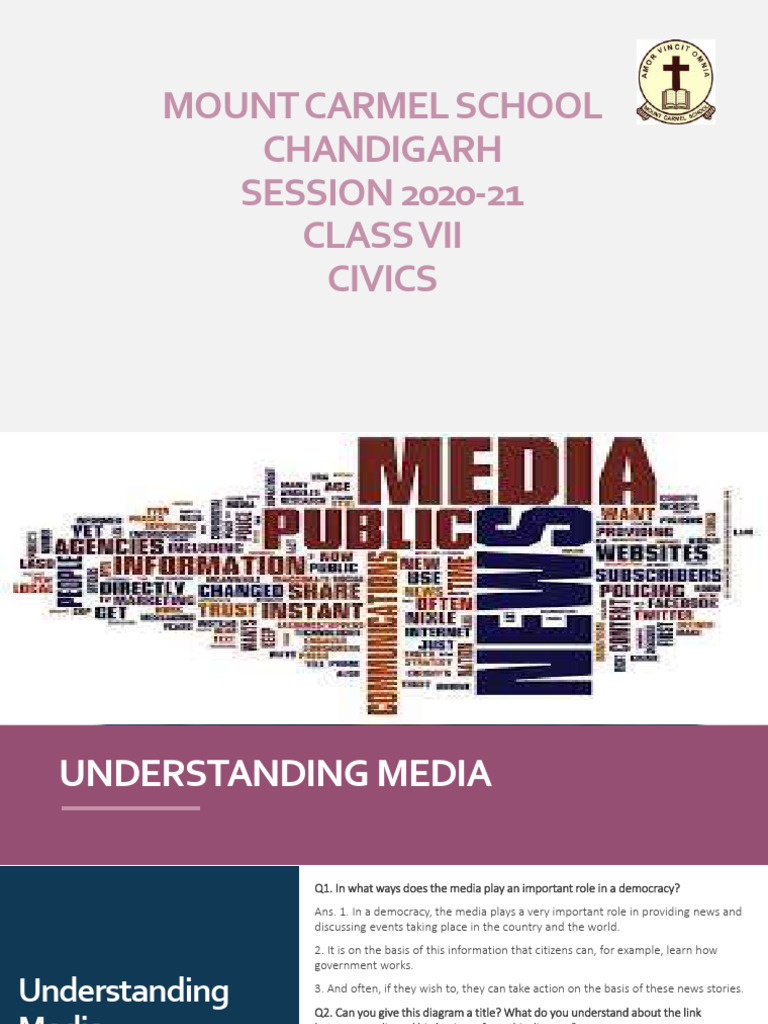 Civics Lesson 6 Q-Ans | PDF | News | Human Communication