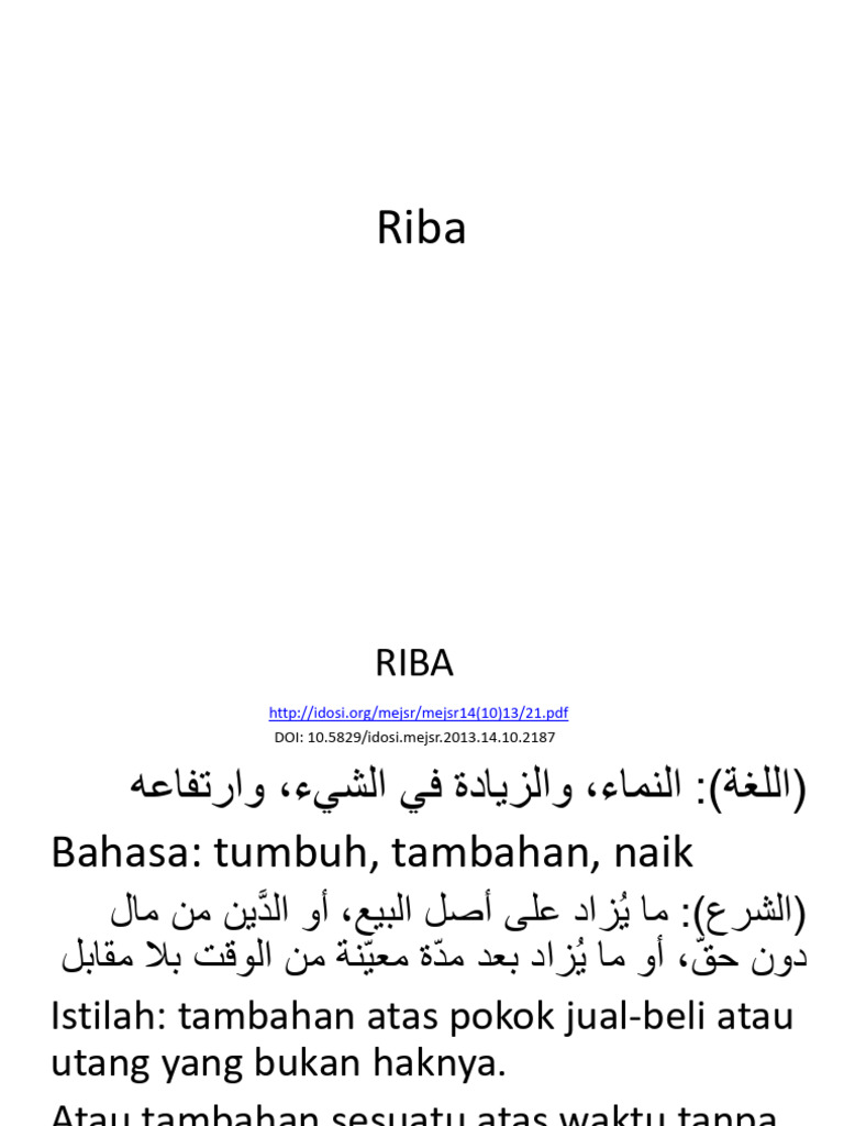 Riba | PDF