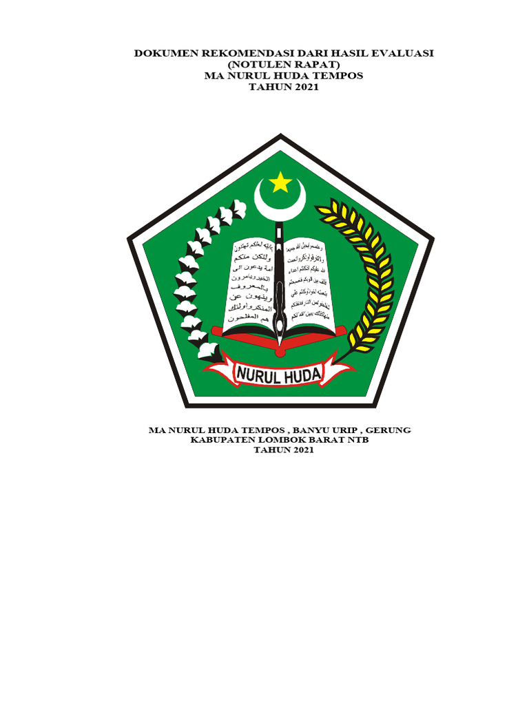 Dokumen Rekomendasi Dari Hasil Evaluasi (Notulen Rapat) | PDF | Karier ...