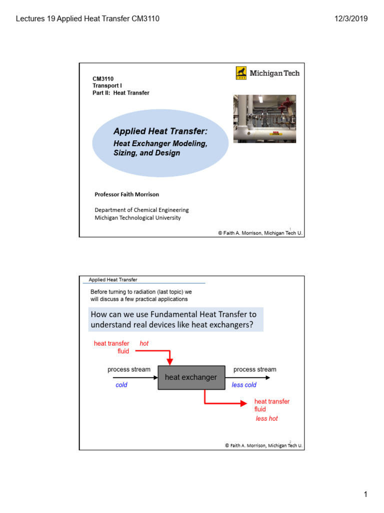 2019 Heat Lecture 19 Old Heat 07-08 | PDF | Heat Transfer | Heat