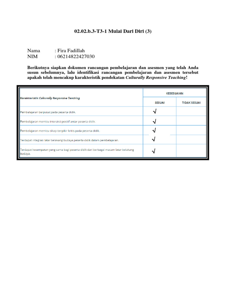 02.02.b.3-T3-1 Mulai Dari Diri | PDF