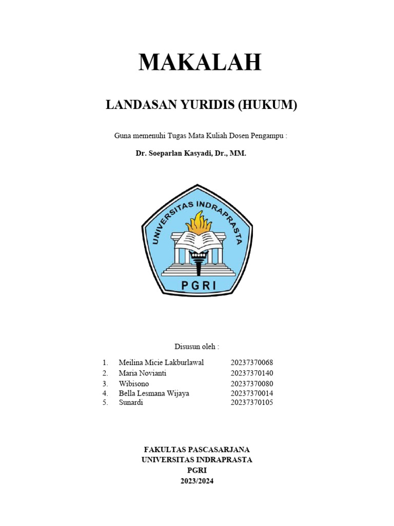 Landasan Yuridis (Hukum) | PDF | Politik | Ilmu Sosial