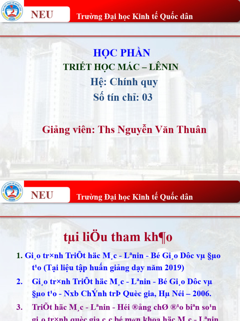 Triết Hoc Ml Thuân Soạn | PDF