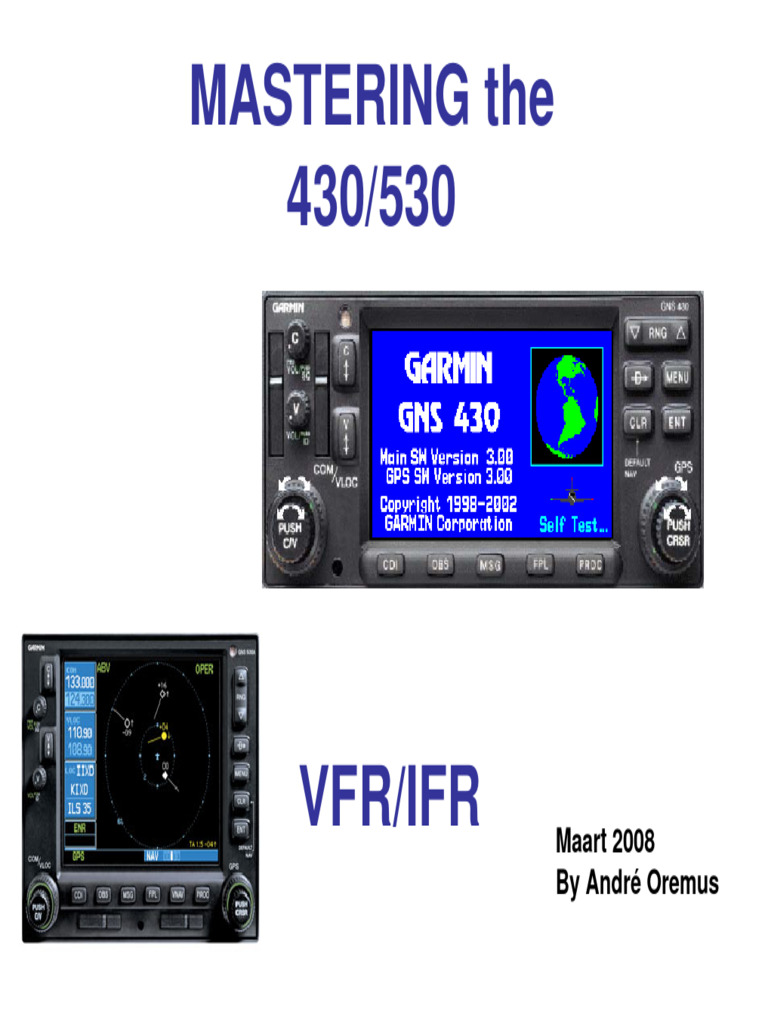 Garmin Gps 430 | PDF | Instrument Flight Rules | Aviation