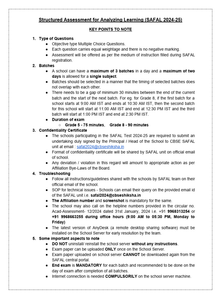 Important Points For Safal 2024-25 | PDF | Computing