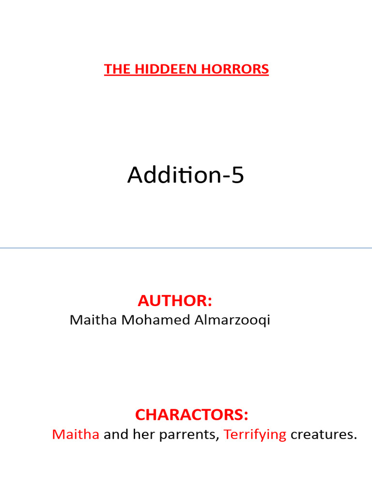 The Hidden Horror Edit Pdf Ghosts