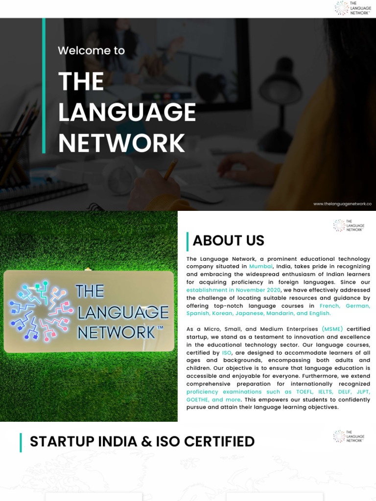 The Language Network Pitch Deck | PDF | Foreign Language | Educational ...