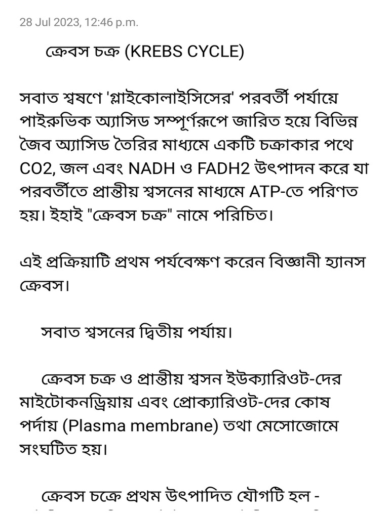 krebs cycle and ETS | PDF