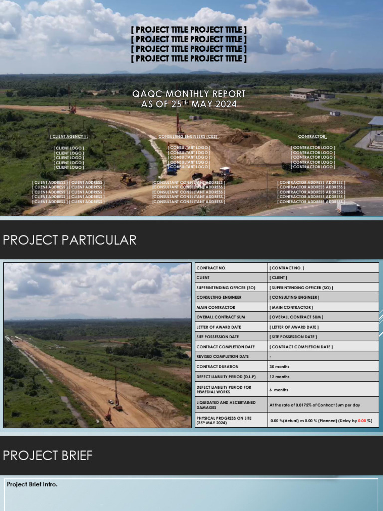 QAQC Presentation Slide Template | PDF | Consultant