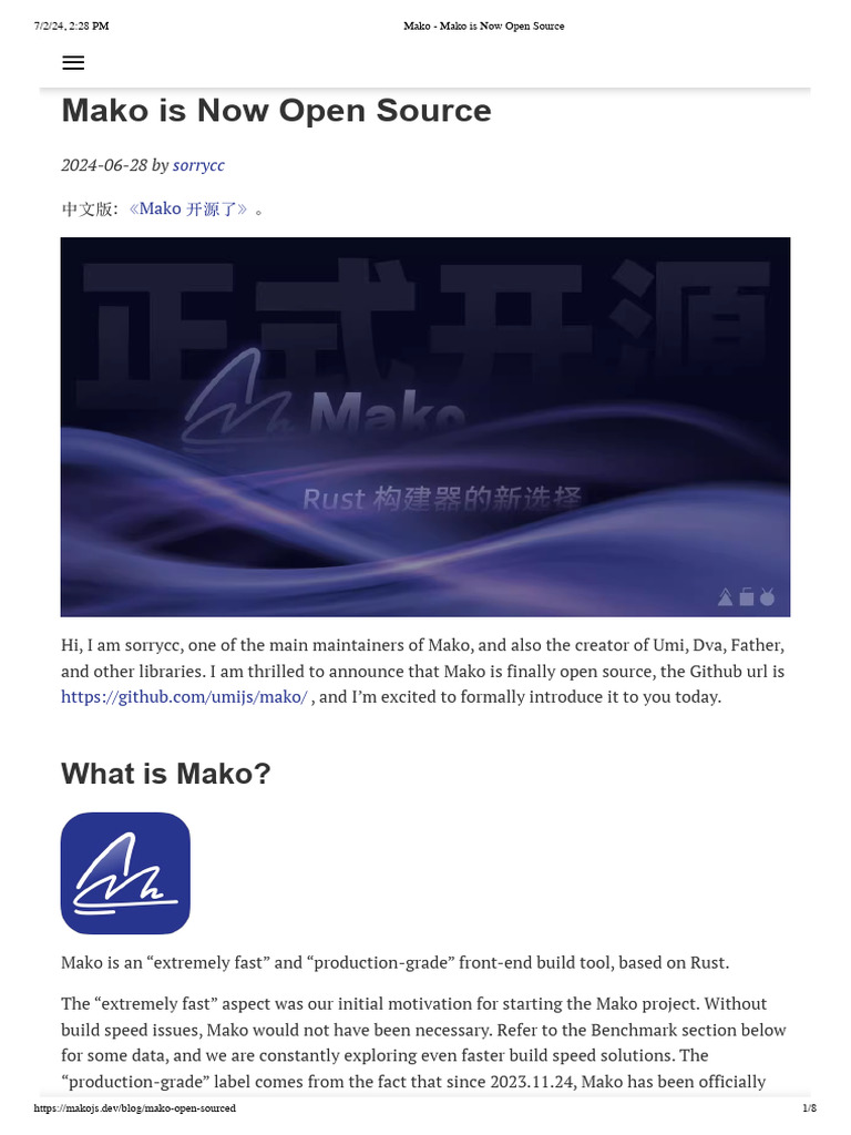 Mako - Mako Is Now Open Source | PDF | Information Technology ...