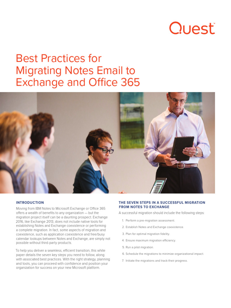 Best Practices for Notes to Exchange Migration | PDF | Thread ...