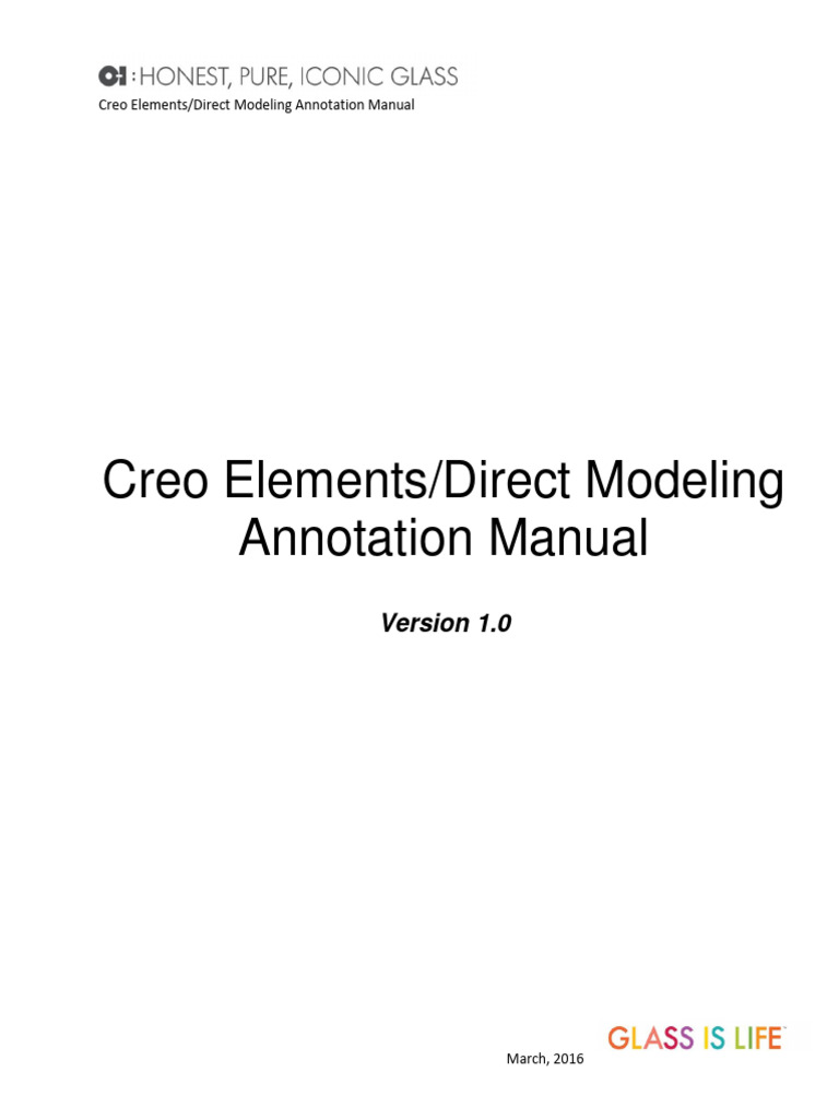 Creo Elements Direct Modeling | PDF | Menu (Computing) | Button (Computing)