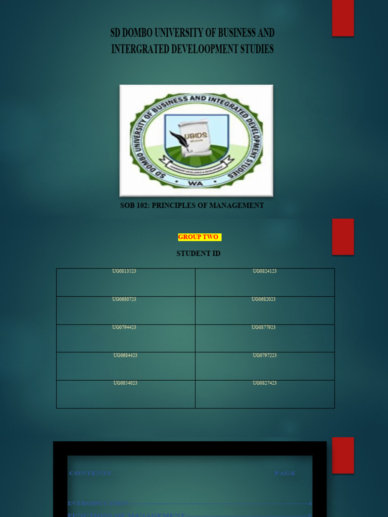 Principle of Management GROUP Studies Two | PDF | Paradigm | Business