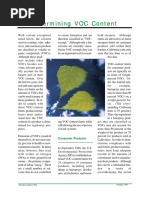 VOC Calculations: Calculating VOC Content of A Material | PDF ...