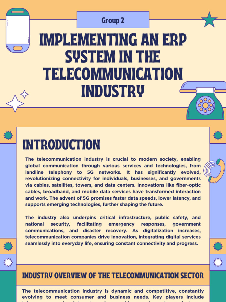 GROUP 2 PPT Telecommunication | PDF | Enterprise Resource Planning | Computer Network