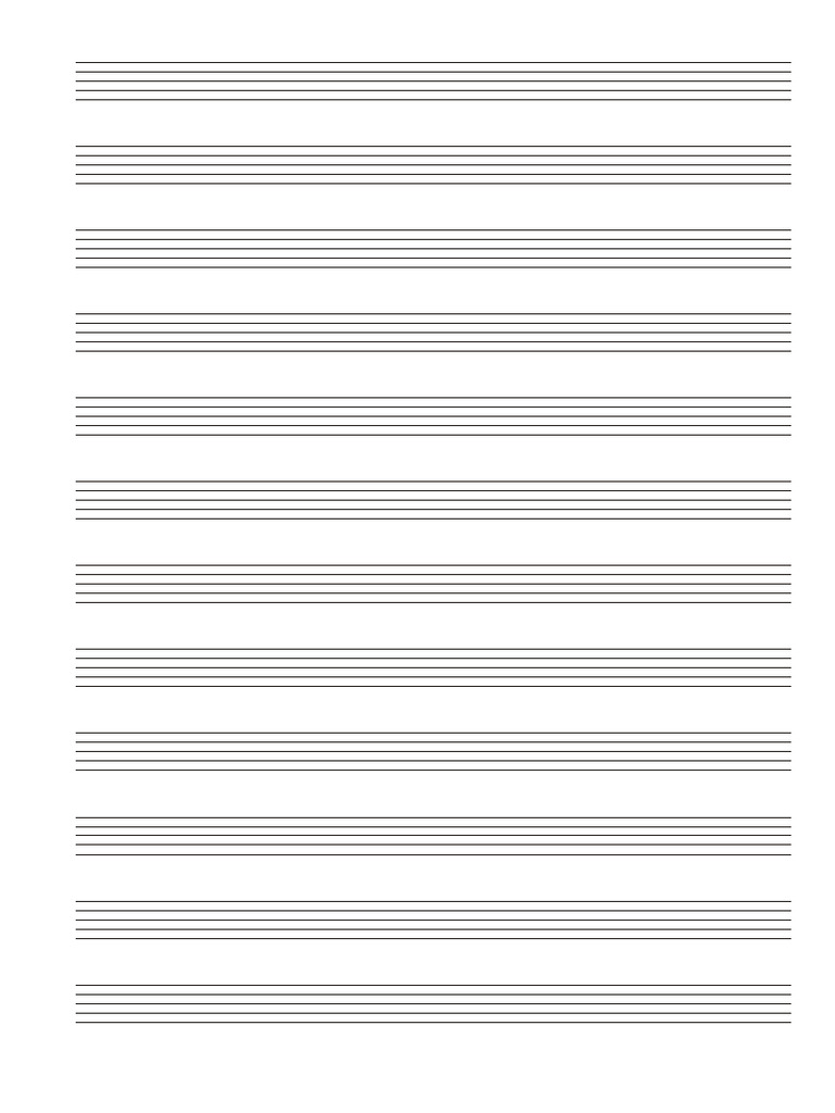 12 Pentagramas en A4 | PDF