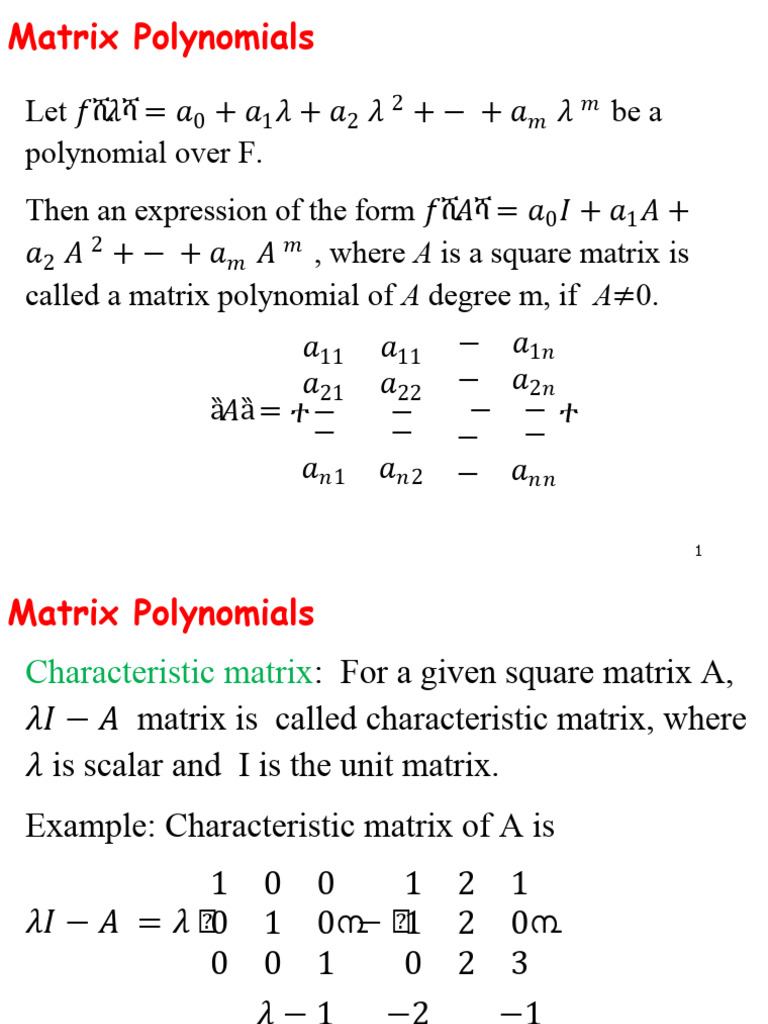 Cayley - Hamilton Theorem | PDF | Matrix (Mathematics) | Mathematics Of ...