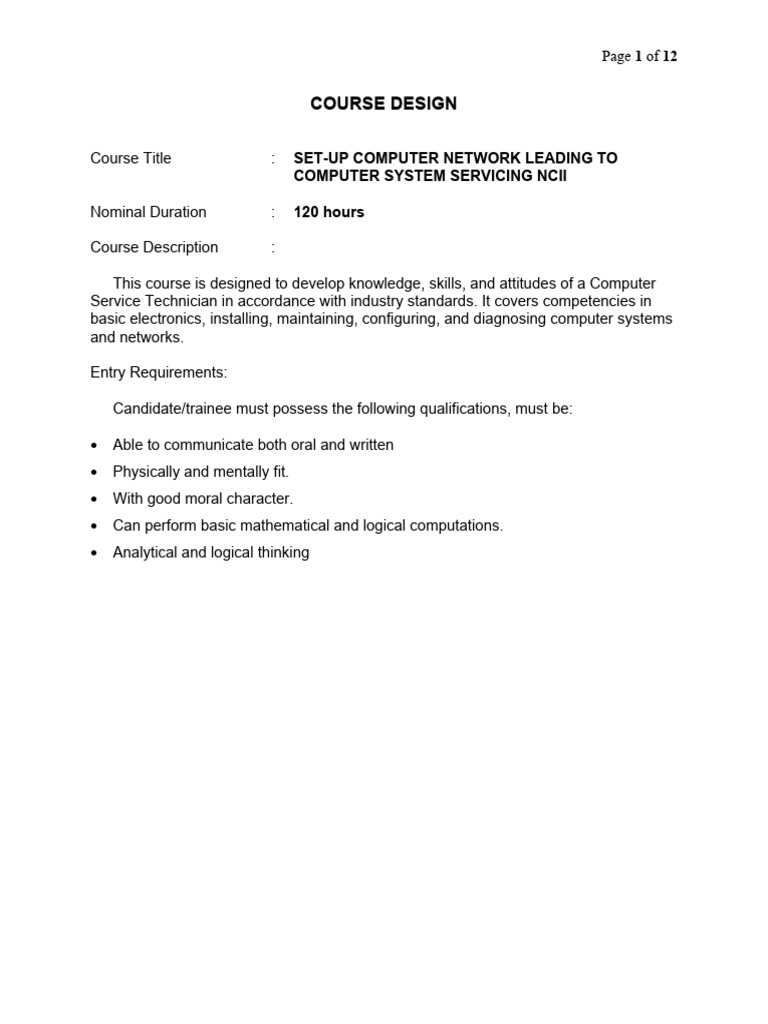 CBC CoC2 Leading To CSS NCII | PDF | Computer Network | Local Area Network