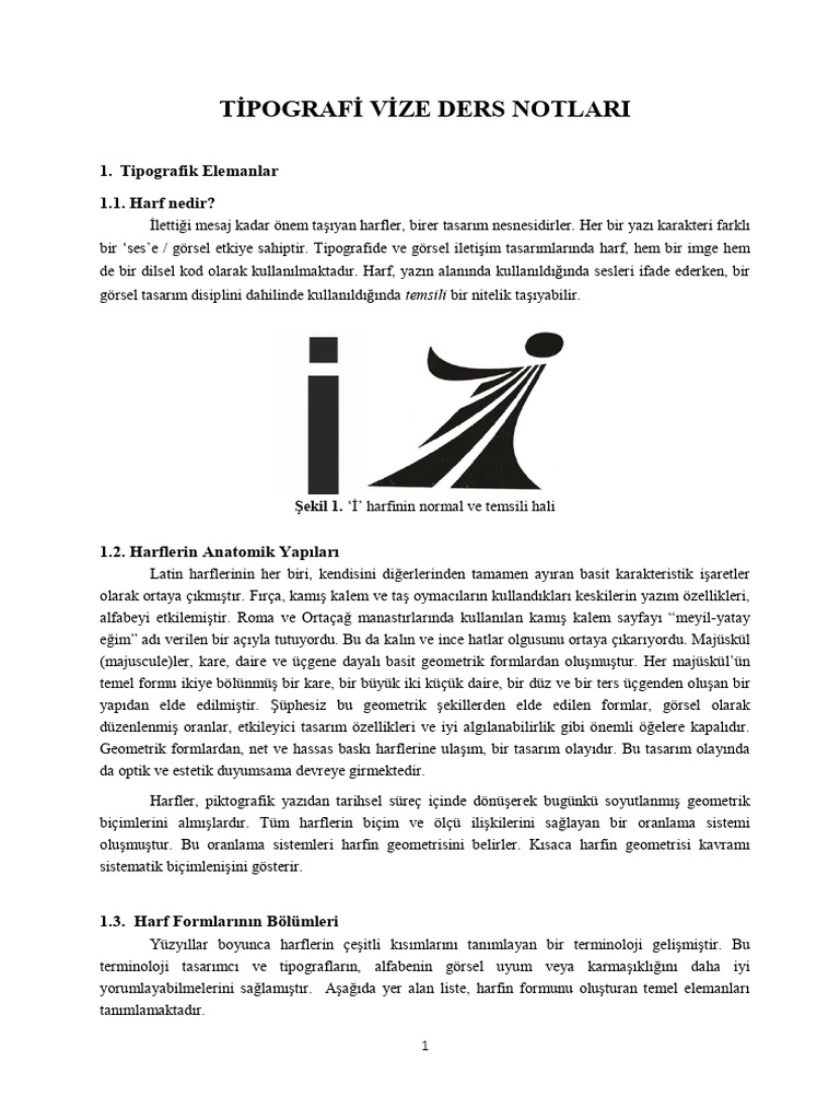Tipografi Ders Notlari (Vize) 2019 | PDF