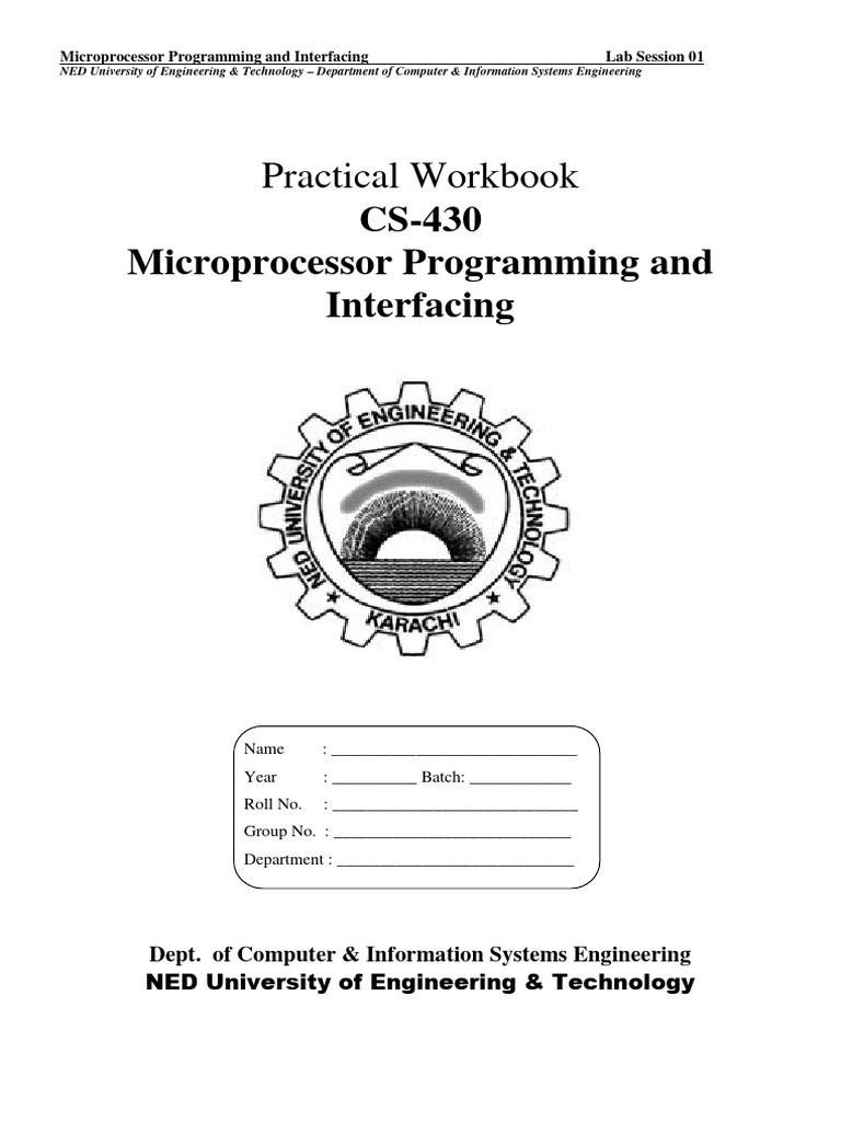 CS-430 Microprocessor Programming and Interfacing | PDF | Computer Data Storage | Central ...