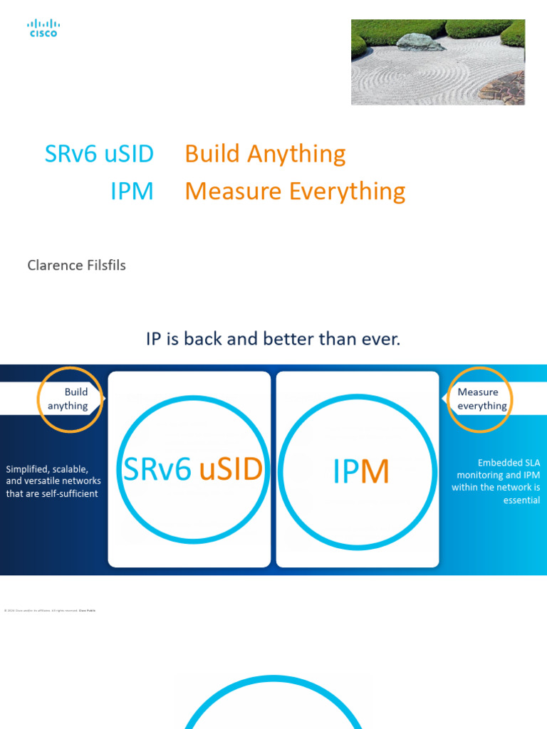 Cisco Live SRv6 uSID Build Anything | PDF | I Pv6 | Computer Network