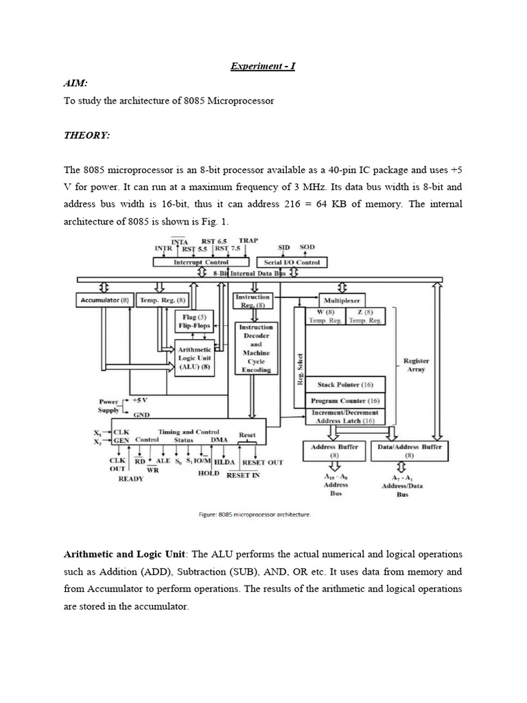 Experiment 1 | PDF | Central Processing Unit | Computer Hardware