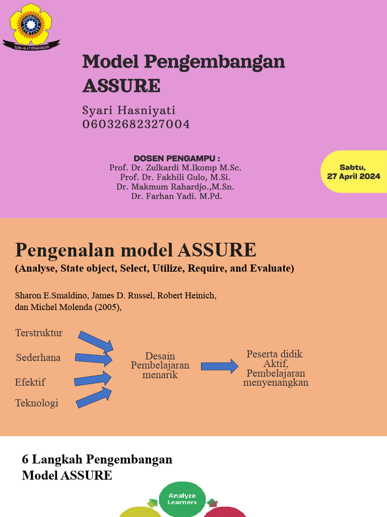 Model Pengembangan Assure | PDF