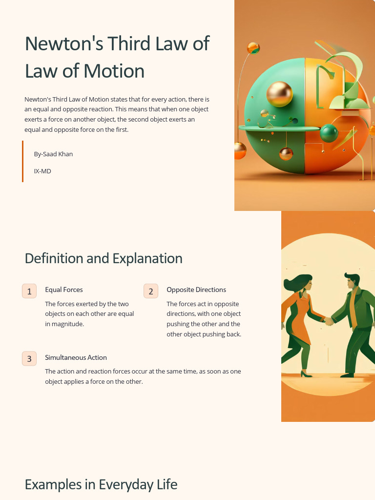 Newtons-Third-Law-of-Motion | PDF | Force | Newton's Laws Of Motion