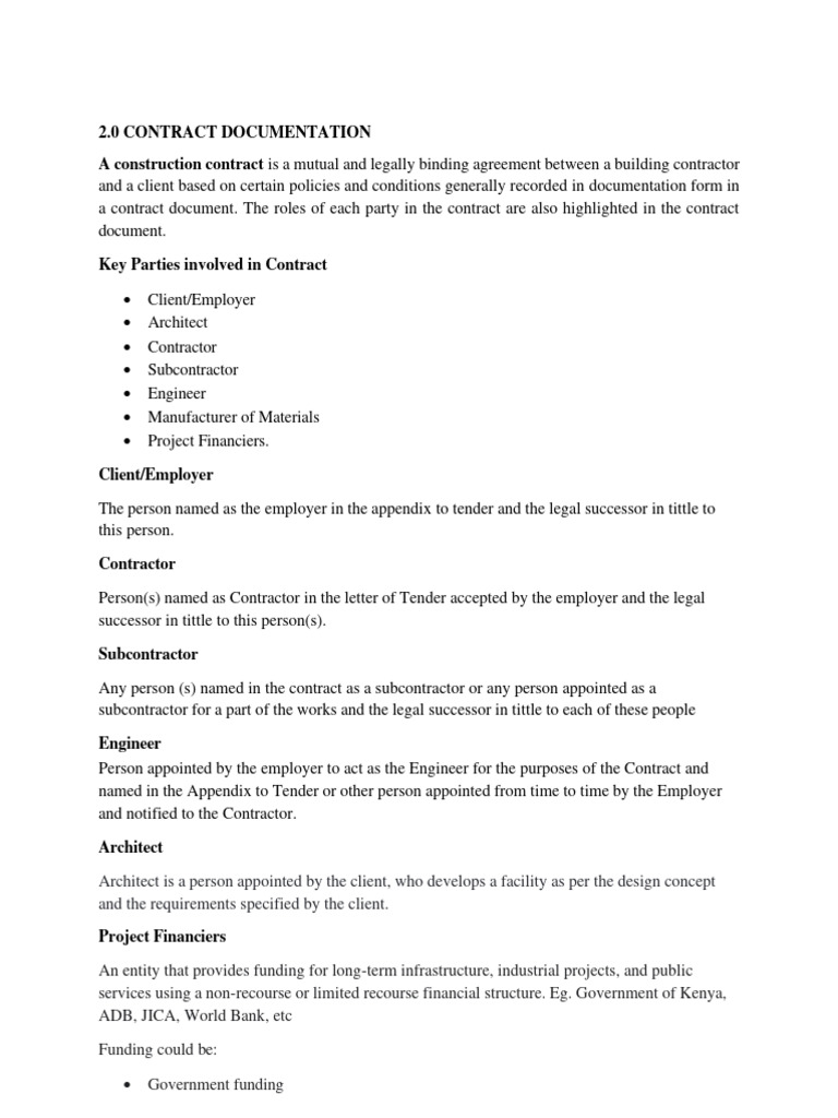 Contract Documentation Pdf Breach Of Contract Employment