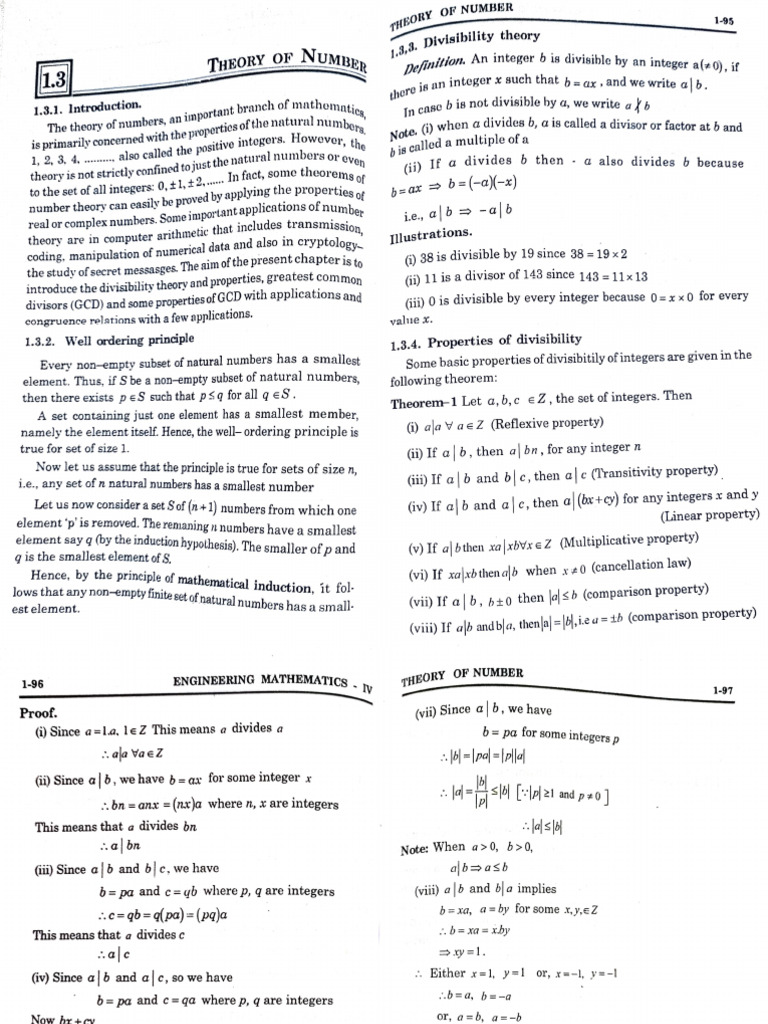 Theory of Number | PDF