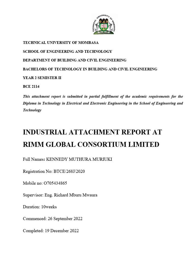 Industrial Report | PDF | Stairs | Strength Of Materials