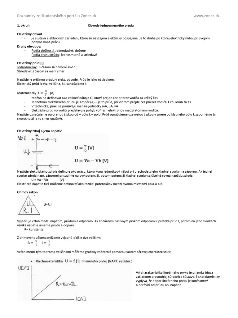 Elektrotechnika Vypracovane Maturitne Otazky 28467 | PDF