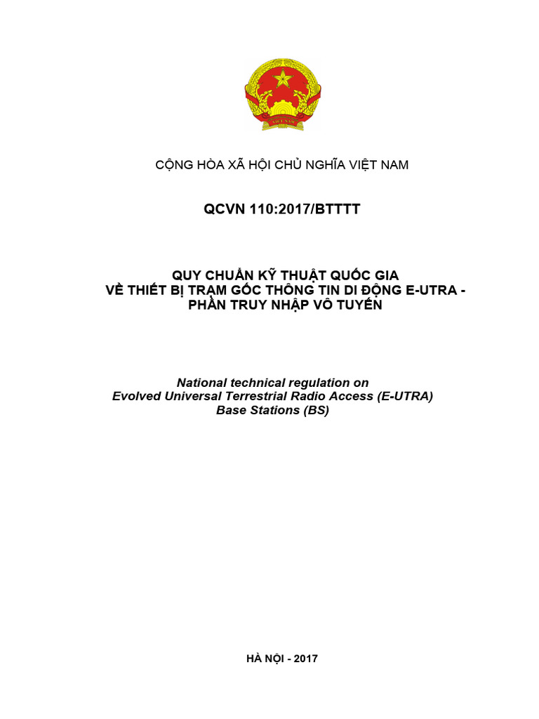 Quy chuẩn Việt Nam-QCVN 110 - 2017-BTTTT | PDF
