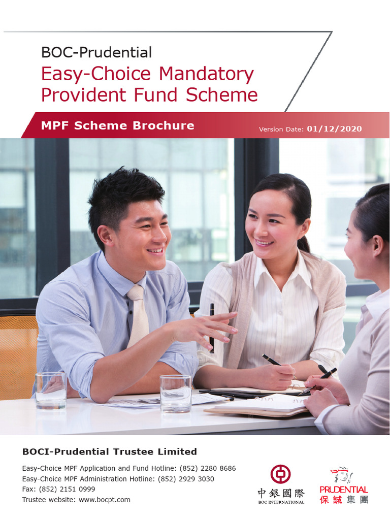 1 (Ii) - BOC - MPF Scheme Brochure | PDF | Financial Risk | Investment Fund