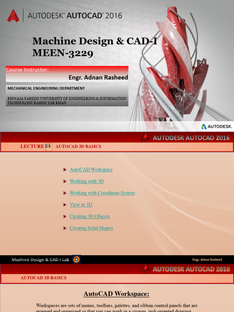 Lecture 09 | PDF | Ellipse | Shape