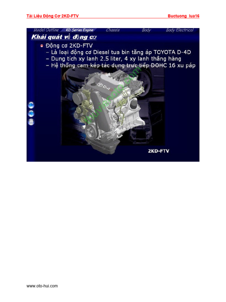 Tài Liệu Động Cơ 2KD-FTV | PDF