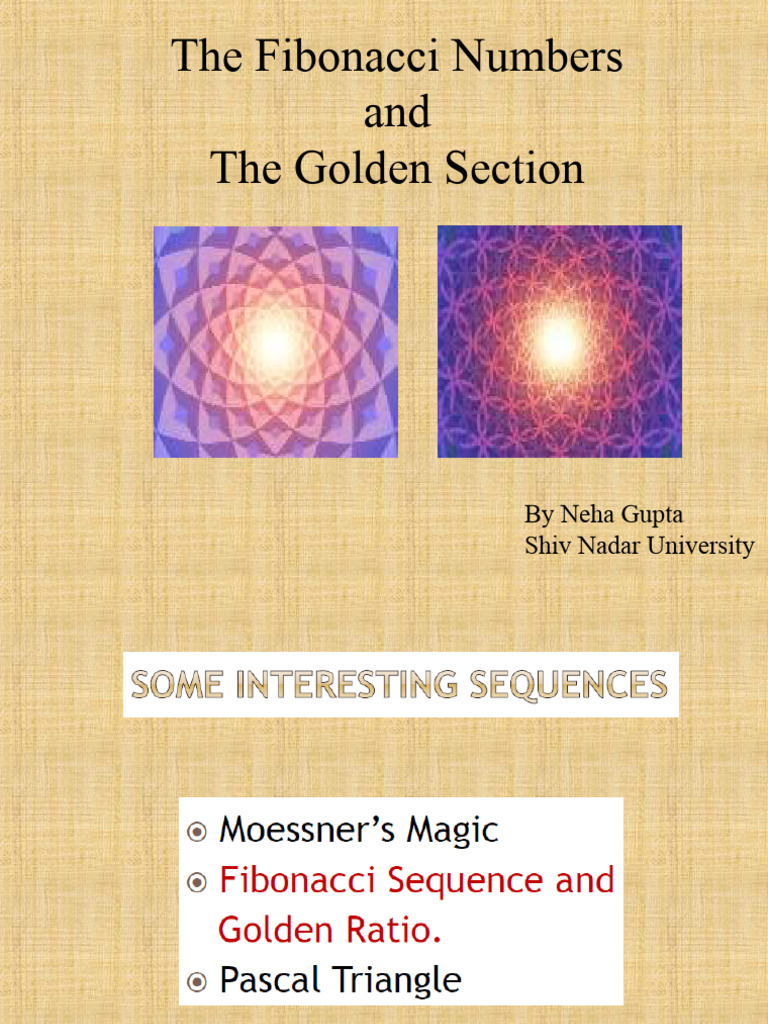 Fibonacci No's and Golden Ratio | PDF | Geometry | Euclidean Geometry
