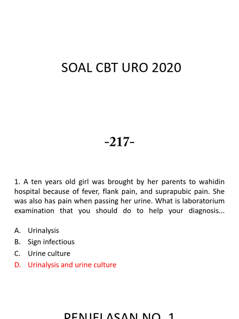 CBT Uro 2020 | PDF