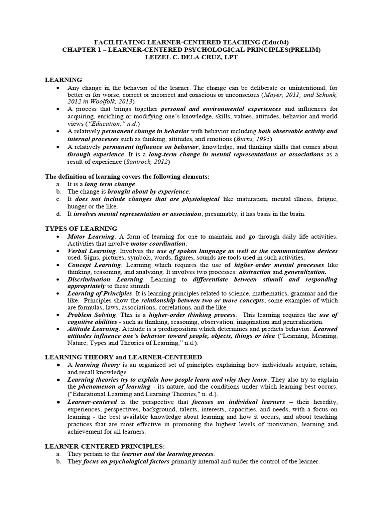 Chapter 1 FLC | PDF | Motivational | Motivation