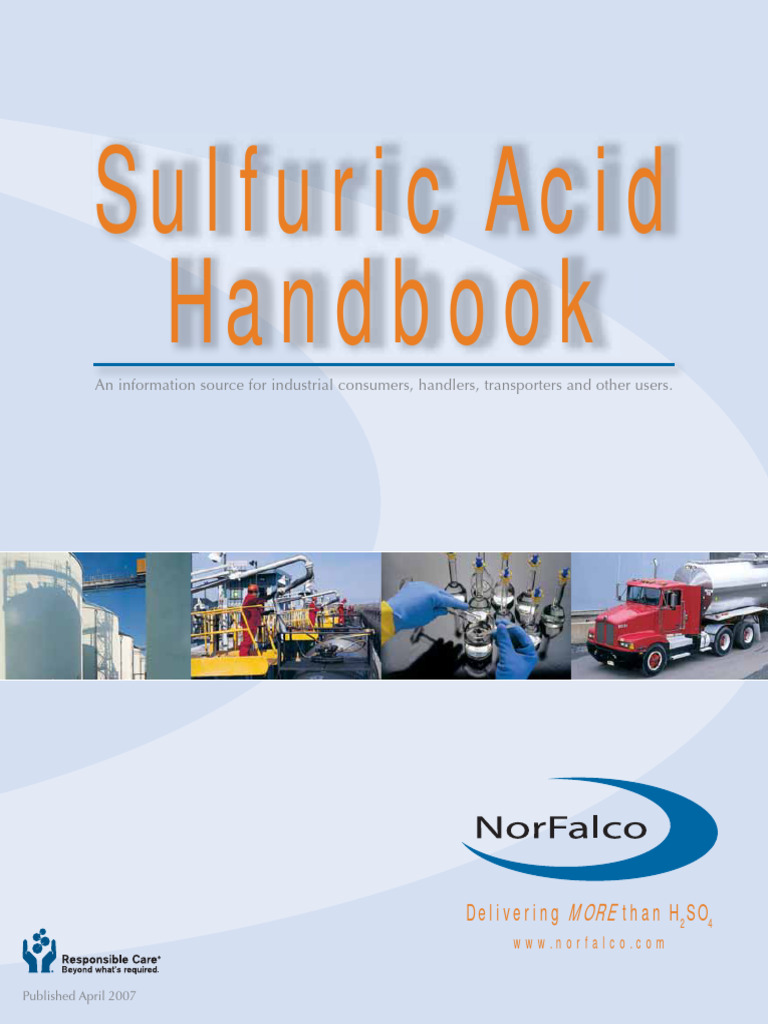Sulfuric Acid Handbook Pdf Sulfuric Acid Sulfur Dioxide