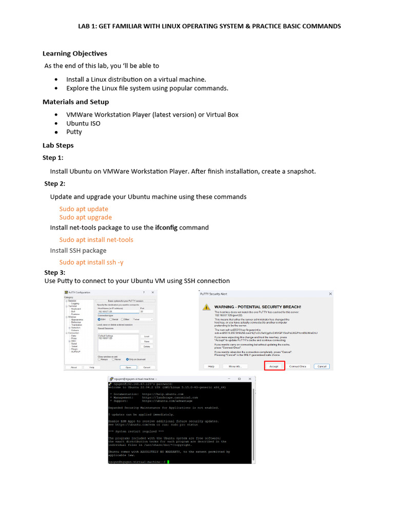Lab 2-Linux Basic Commands | PDF
