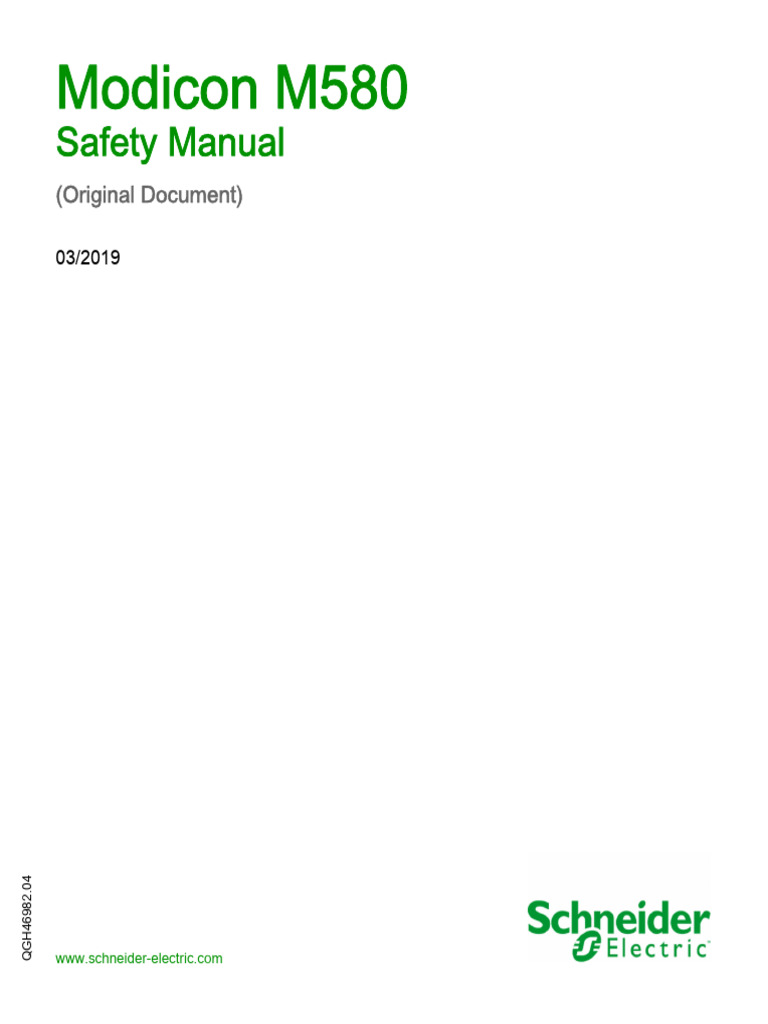 Modicon M580 | PDF | International Electrotechnical Commission | Safety