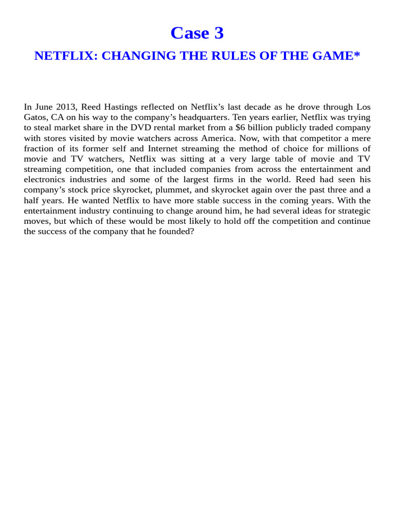 NETFLIX.Business Model Innovation_ Concepts, Analysis, and Cases ...