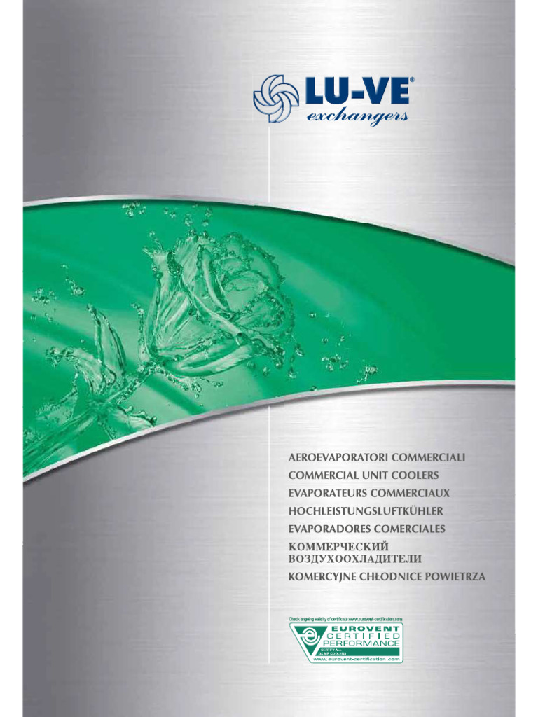 LUVE Commercial Unit Coolers SMA | PDF