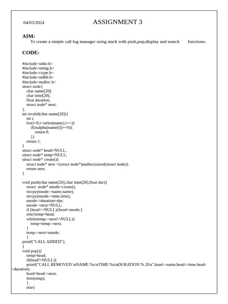ASSIGNMENT3 | PDF | Computer Programming | Software Engineering ASSIGNMENT3 | PDF | Computer Programming | Software Engineering