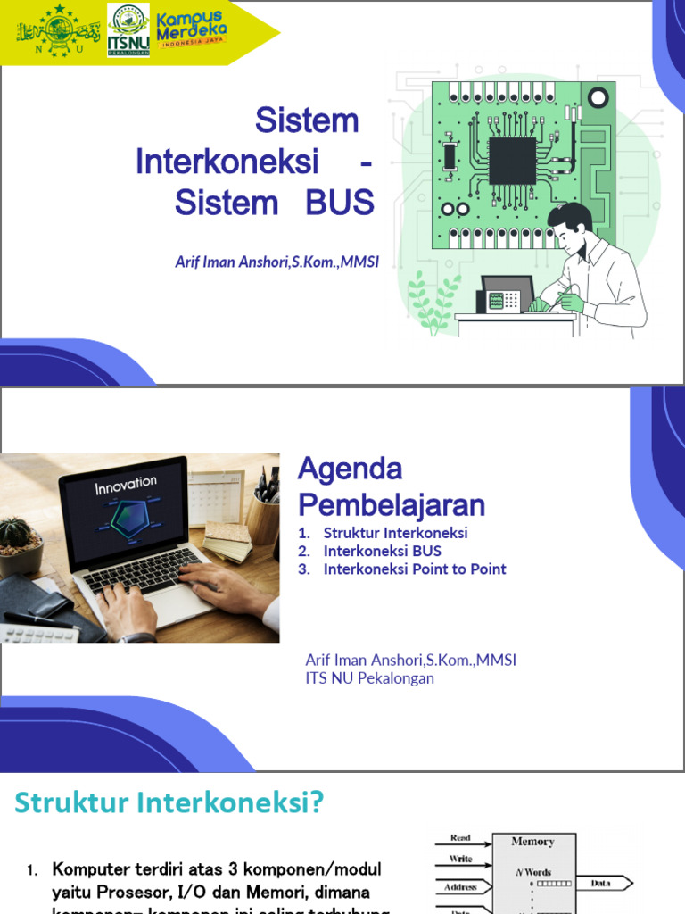 03 Struktur Dan Organisasi Komputer Interkoneksi System Bus | PDF
