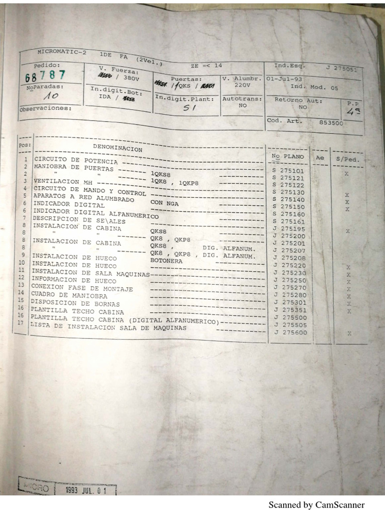 Schindler Micromatic | PDF