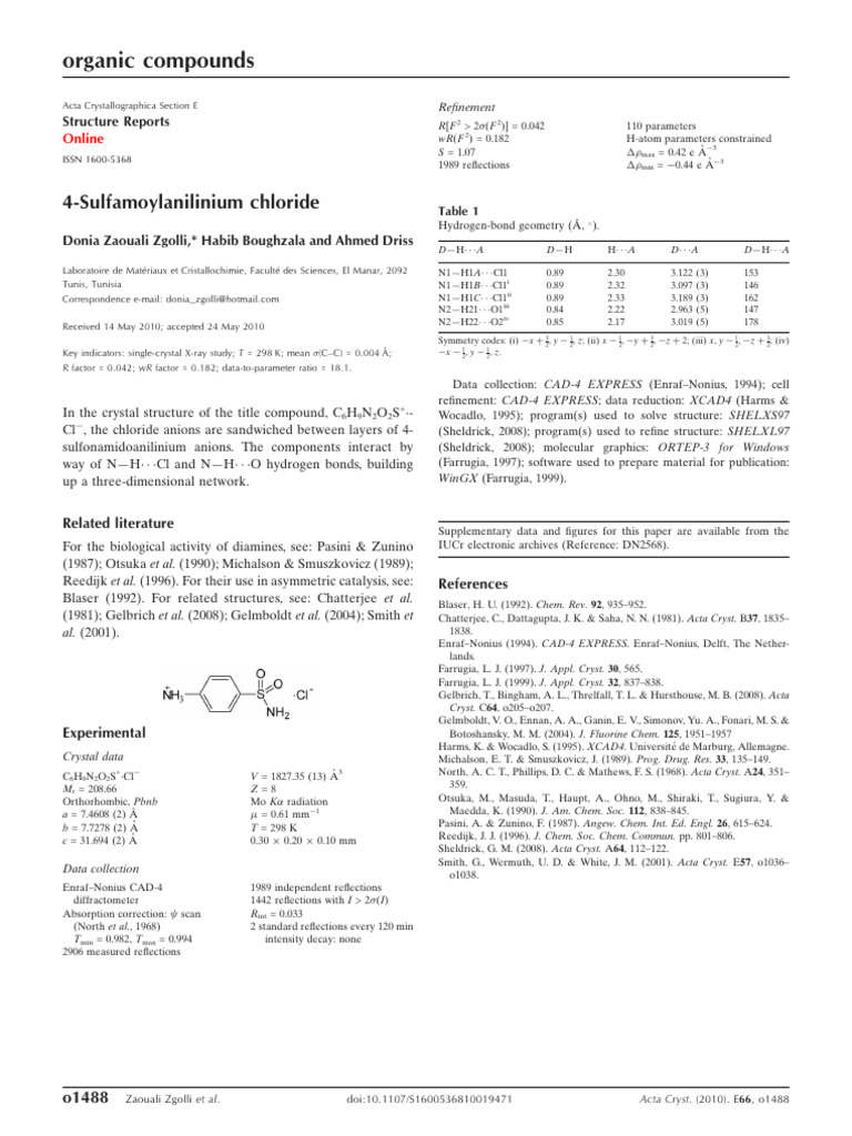 DN 2568 | PDF | Ion | Chlorine