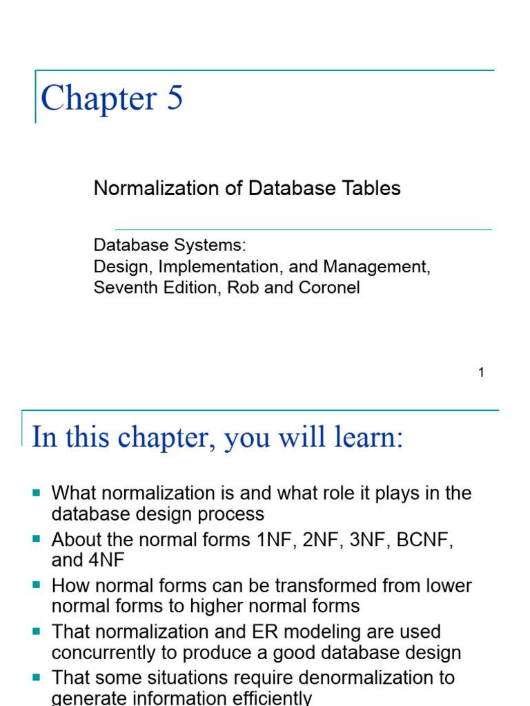 Chapter05_updated | PDF | Database Design | Relational Database